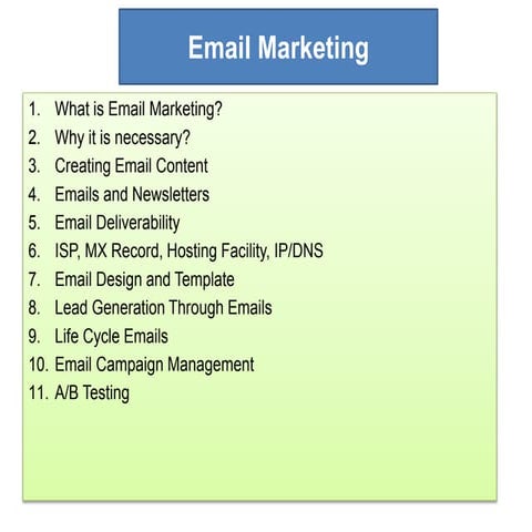 Email marketing | PPTX | Email | Internet