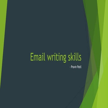 Email writting | PPT