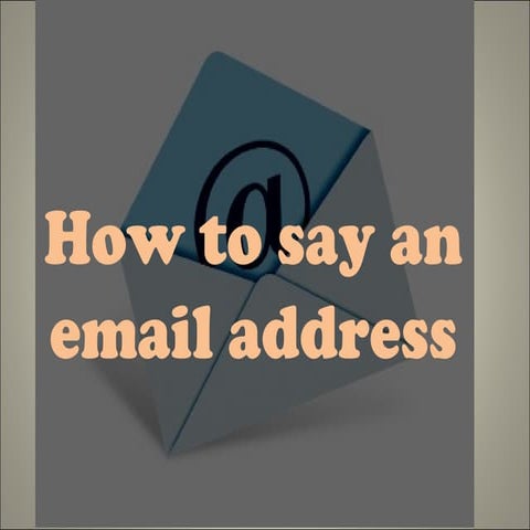 Email address | PPT | Email | Internet