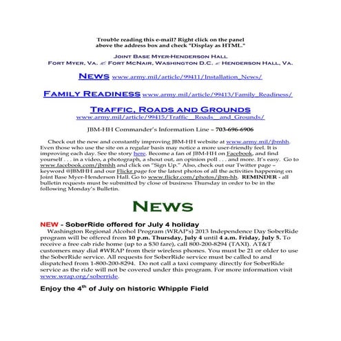 Email Bulletin July 1 | PDF