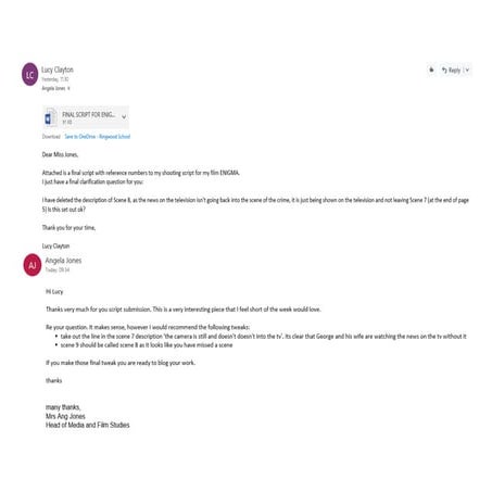 Email clarification | DOCX