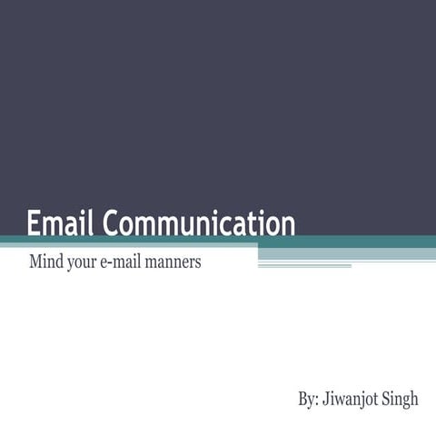 Email Communication | PPT