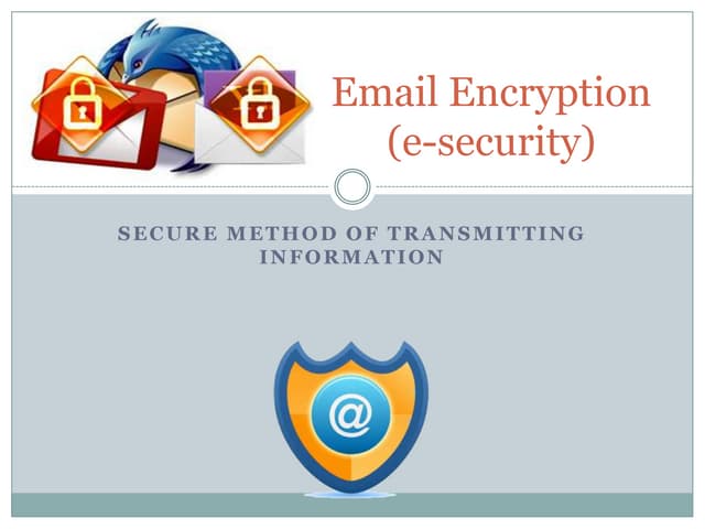 Email Encryption Project Review Ppt