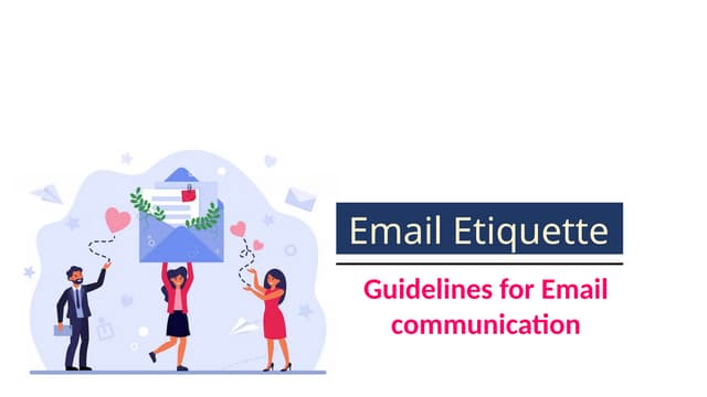 Email Etiquette - Basics | PPTX