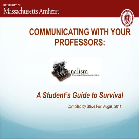 How to Communicate With Your Professors | PPT