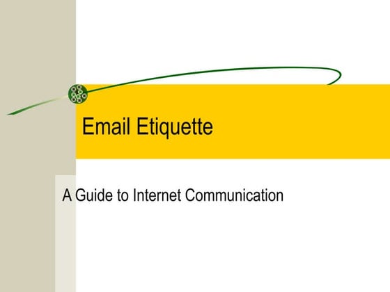 Email Etiquette | PPT