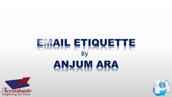 Basics of Email writing | PPTX | Email | Internet