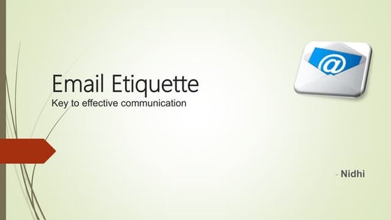 email writing ppt | PPTX | Email | Internet