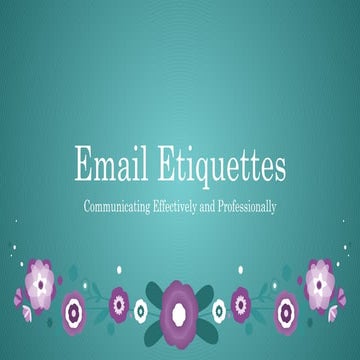 Mastering the art of email and smart emailing for professionals | PPT