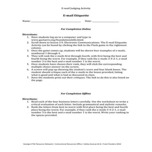 E E Activity | DOC