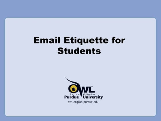 Email Etiquette | PPT