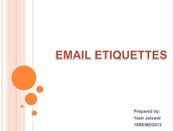 Email Etiquette | PPT | Educational Assessment | Education