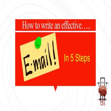 Email Writing in 5 Simple Steps - The Brain Gym | PPTX