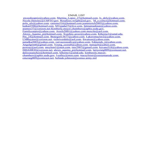 Email List | DOC