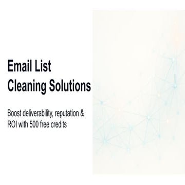 Email list cleaning Advice of ELC Services | PDF