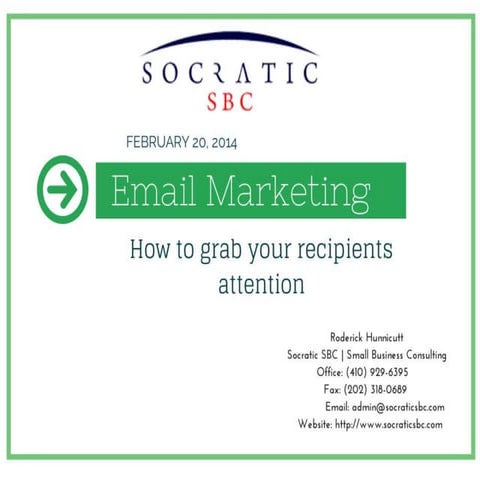 Email marketing how to grab your recipients attention | PPTX
