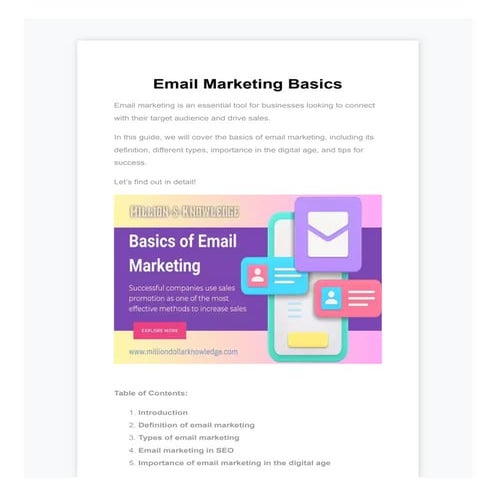 What Are the Basics of Email Marketing.pdf