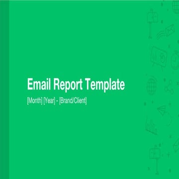 Email Marketing Report Template | PPTX