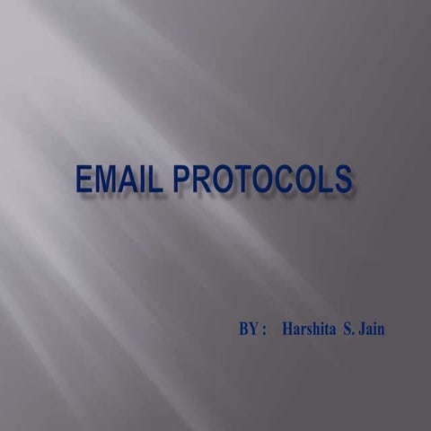 NPTEL Email protocols | PPTX