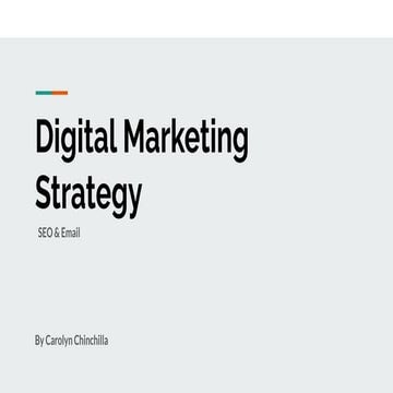 Hubspot Email Marketing & SEO Plan | PDF