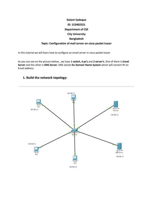 Email Server Configuration On Cisco Packet Tracer Pdf 8092