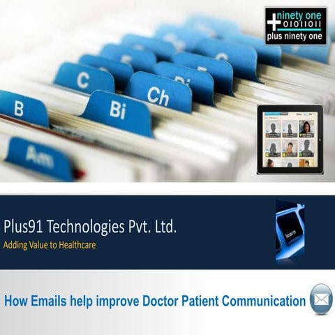 Emails for Improved Doctor Patient Communication | PPT