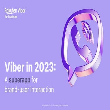 A Viber újdonságai 2023-ban_ A superapp for brand-user interaction_Hungary | PPT