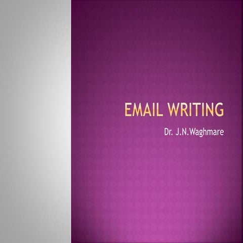 Email writing | PPT | Free Download