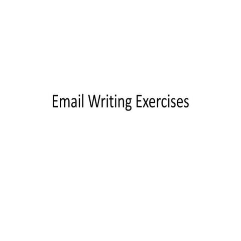 email_writing_exercise_for_students_free | PPTX
