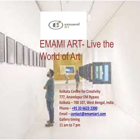 Emami Art- Art Gallery In Kolkata | PPTX