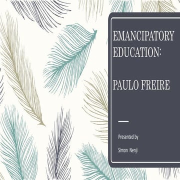 Emancipatory education[6012] (4) | PPTX