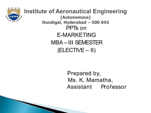 Lesson 1 - E-Commerce | PPTX