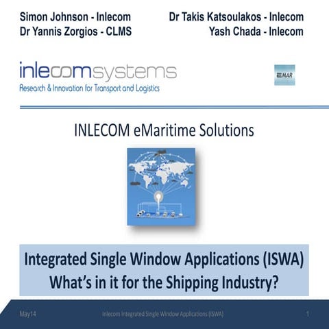 Maritime Single Windows: what’s in for the Shipping industry? by Simon ...