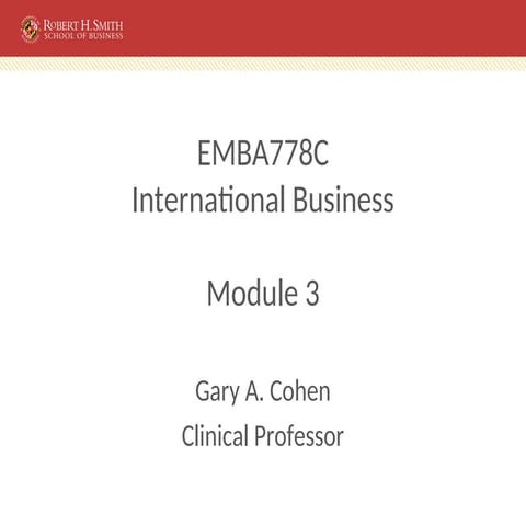 International Business EMBA778C PPT - Module 3.ppt