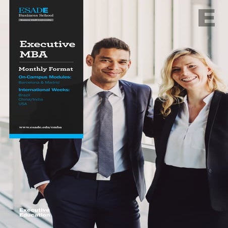 BROCHURE: Executive MBA - EMBA: Monthly Programme | PDF