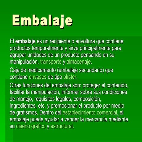 EMBALAJE Y TIPOS DE EMBALAJE | PPT