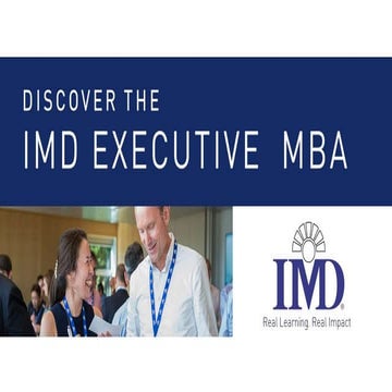 IMD Executive MBA | PPT
