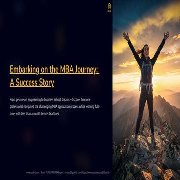 Embarking-on-the-MBA-Journey-A-Success-Story | PDF