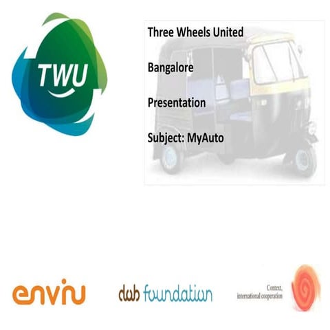 EMBARQ India Rickshaw Rising Workshop - three wheelsunited | PPTX ...