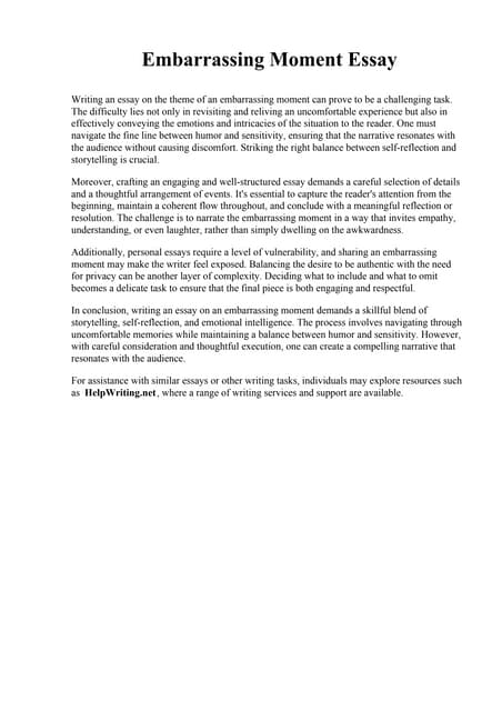 Most Embarrassing Moments Essay.pdf