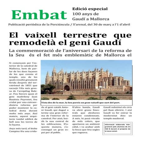 Embat gaudí 2n b | PDF