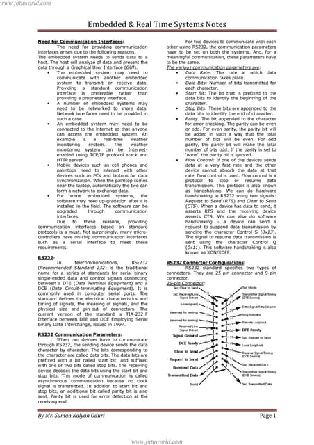 Embedded Real Time Systems Communication Pdf