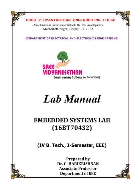 VTU IOT LAB MANUAL (BCS701) Computer science and Engineering | PDF