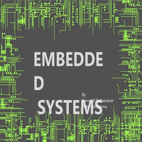 An embedded system is a microprocessor-based computer hardware system ...