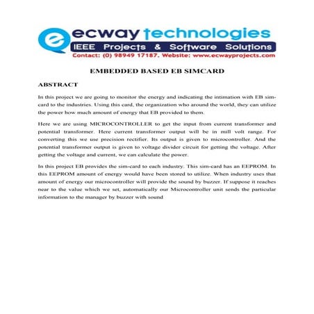 Embedded based eb sim card | DOC