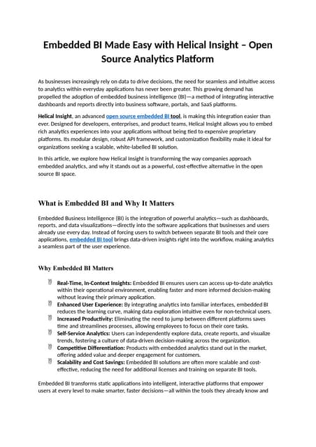 Helical Insight Review Powerful Open Source Business Intelligence Software.docx