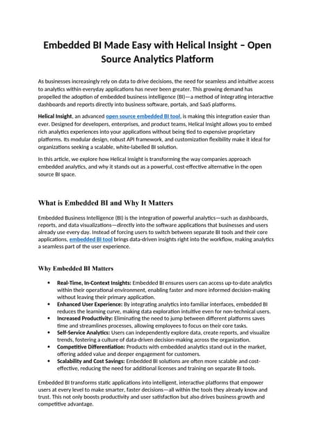 Helical Insight Review Powerful Open Source Business Intelligence Software.docx