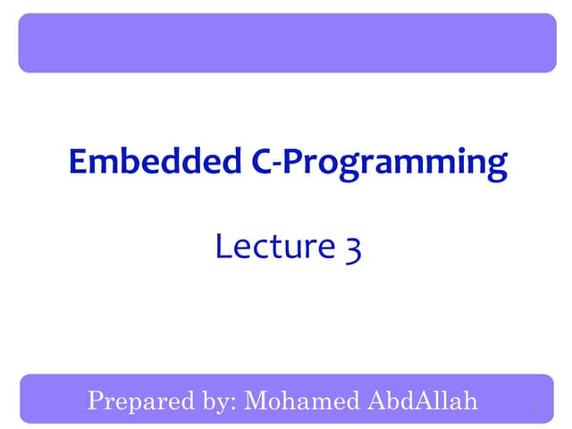 Embedded c program and programming structure for beginners Embedded c program and programming structure for beginners