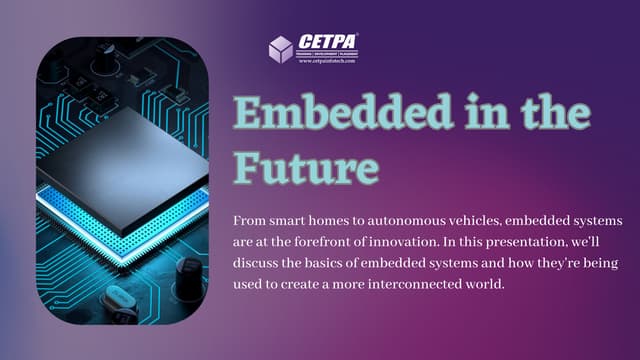 Embedded Systems Bootcamp Learn Build Innovatev Ppt
