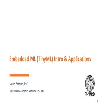 Embedded_ML_(TinyML)_Intro_&_Applications | PDF